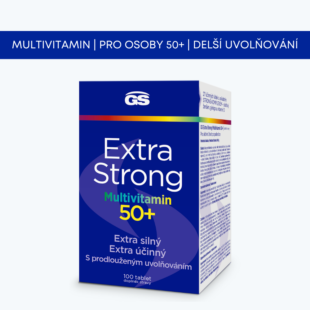 GS Extra Strong Multivitamin 50+, 100 tablet | GSKlub.cz