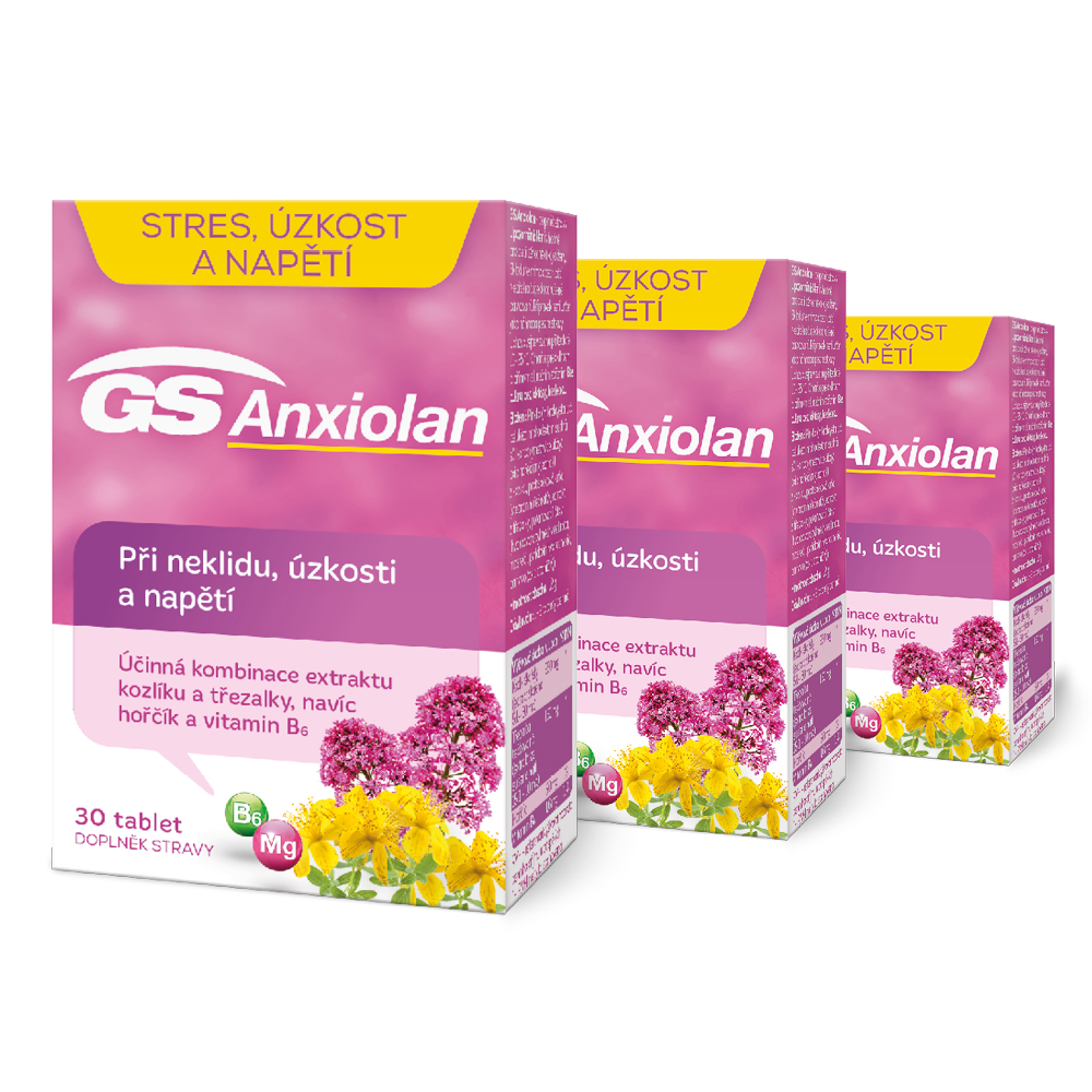 GS Anxiolan, 90 tablet | Při neklidu a úzkosti | GSKlub.cz