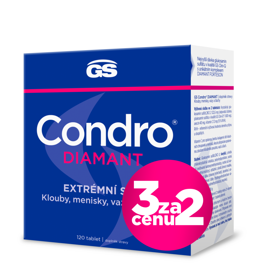 Kloubní výživa GS Condro DIAMANT, 120 tablet | GSKlub.cz