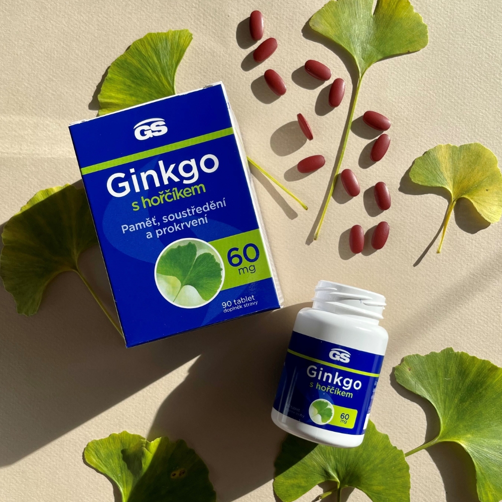 GS Ginkgo 60 mg s hořčíkem, 90 tablet | GSKlub.cz