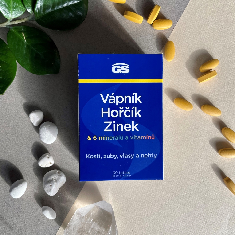 GS Vápník, hořčík, zinek, 30 tablet | GSKlub.cz