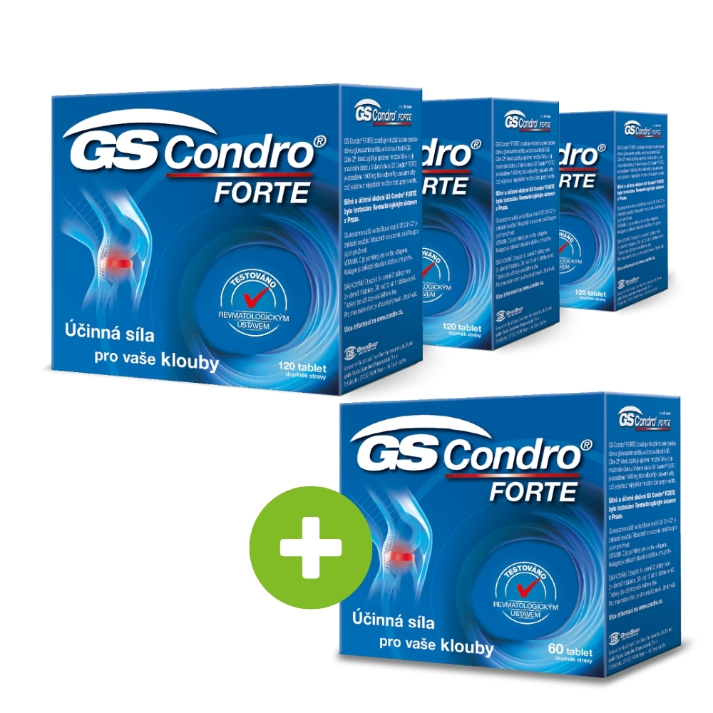 Kloubní výživa GS Condro FORTE, 360 tablet | GSKlub.cz