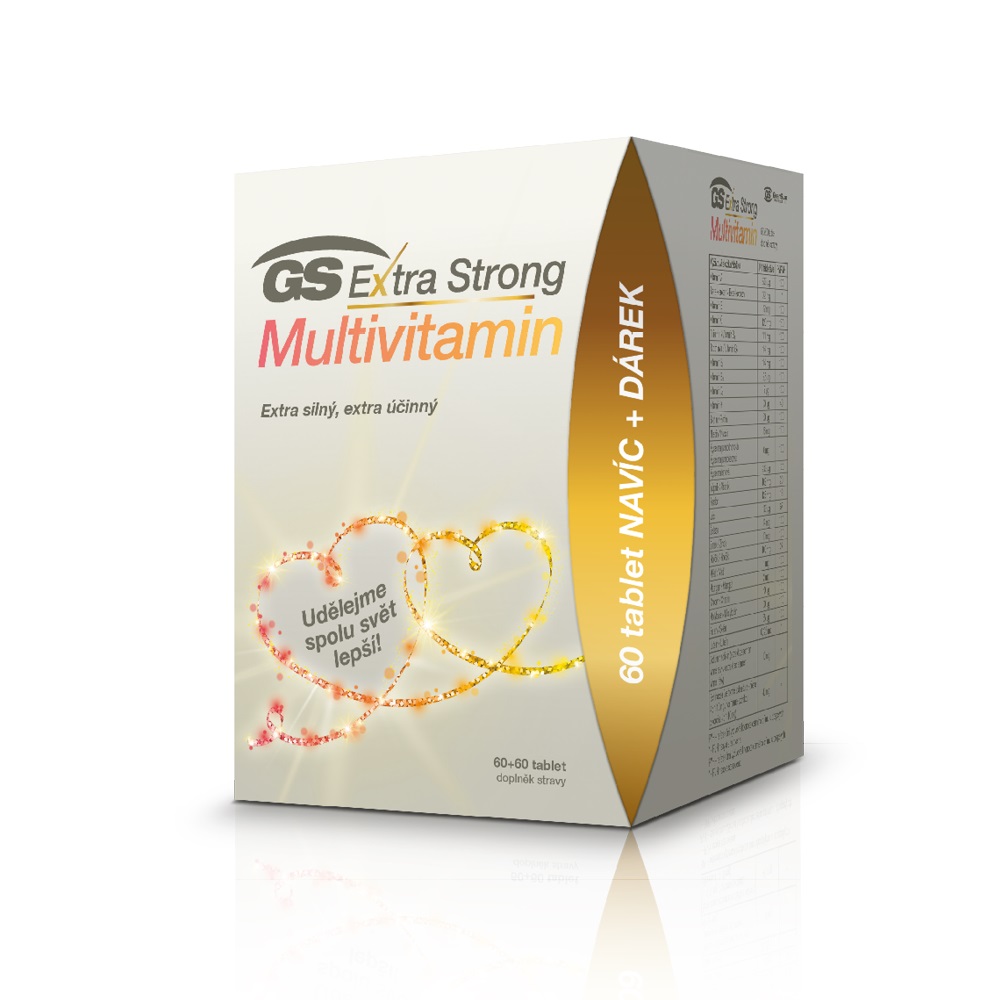 GS Extra Strong Multivitamin, 60+60 tablet, dárkové balení 2021 | GSKlub.cz