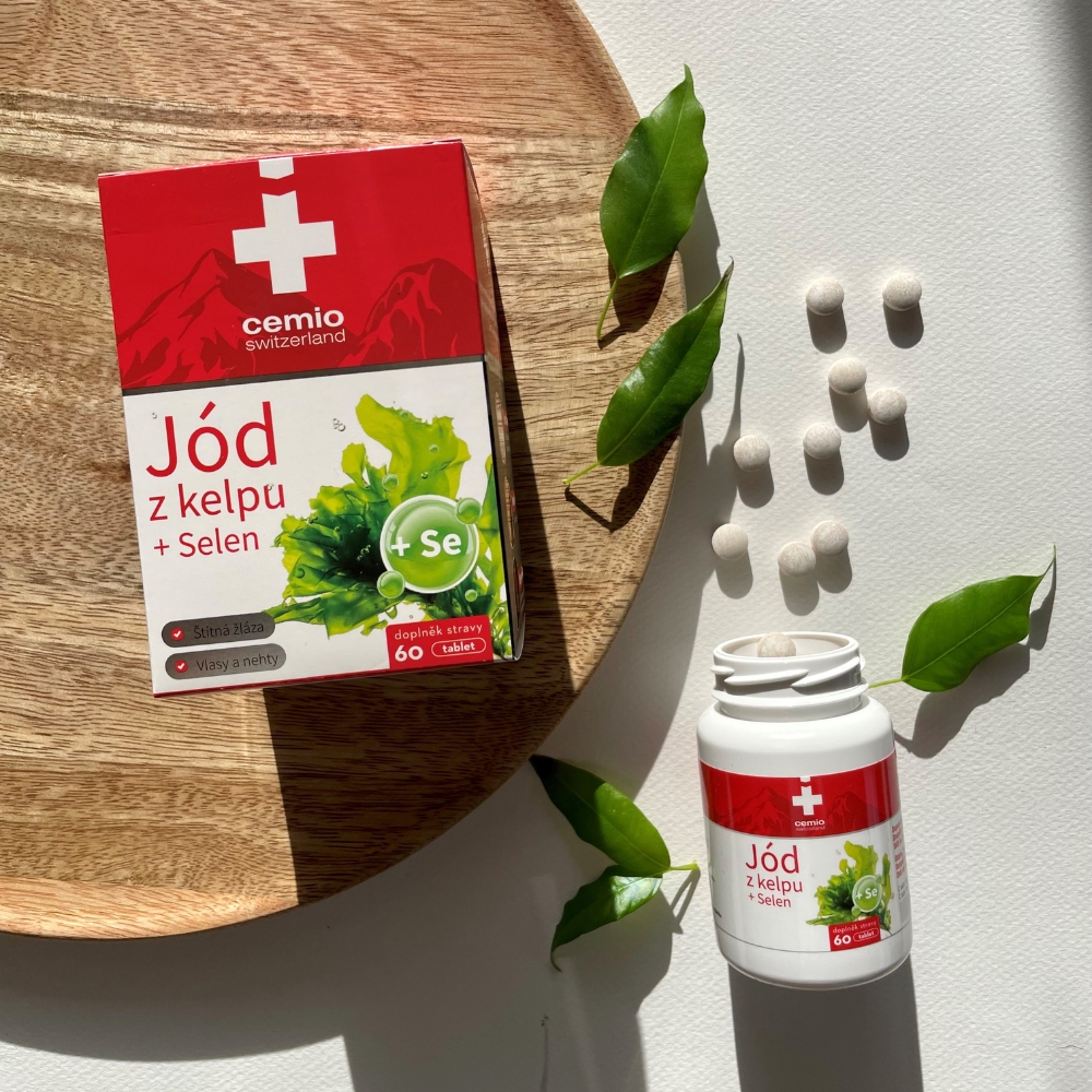 Cemio Jód z Kelpu + Selen, 2 × 60 tablet | GSKlub.cz