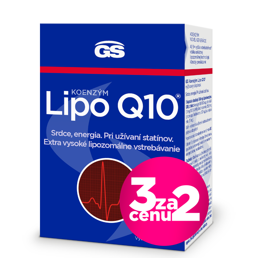 GS Koenzym Lipo Q10® 100 mg, 60 kapslí | GSKlub.cz