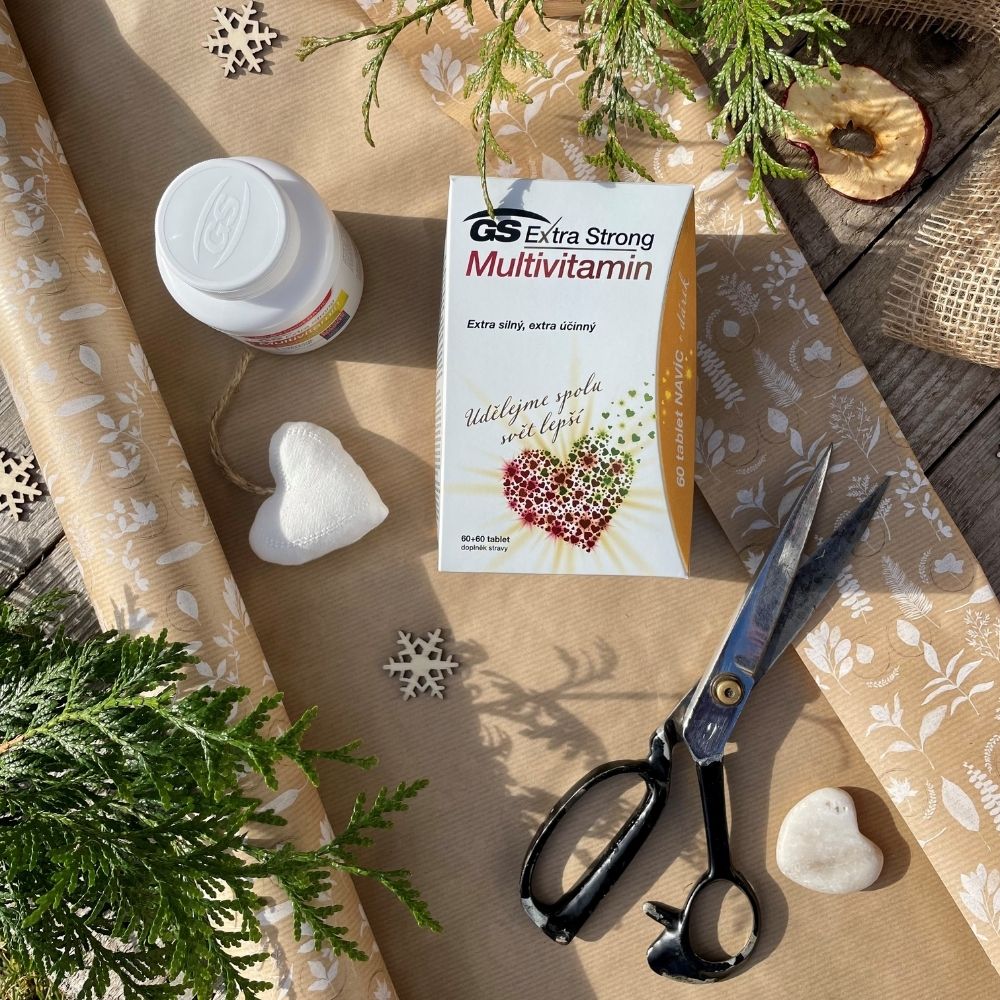 GS Extra Strong Multivitamin, 2 × 120 tablet, dárkové balení 2021 | GSKlub.cz